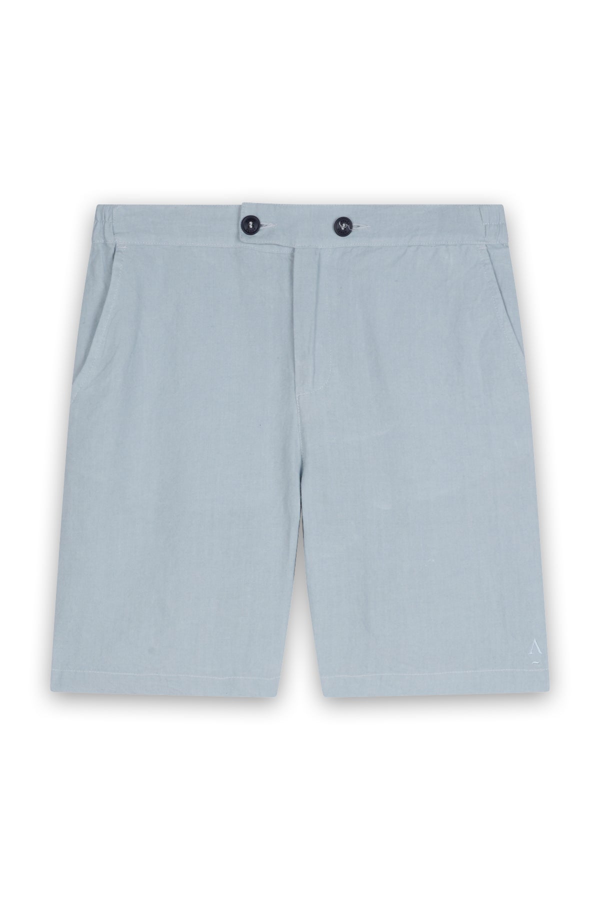 Short en lin haut de gamme et éco-responsable pour homme bleu