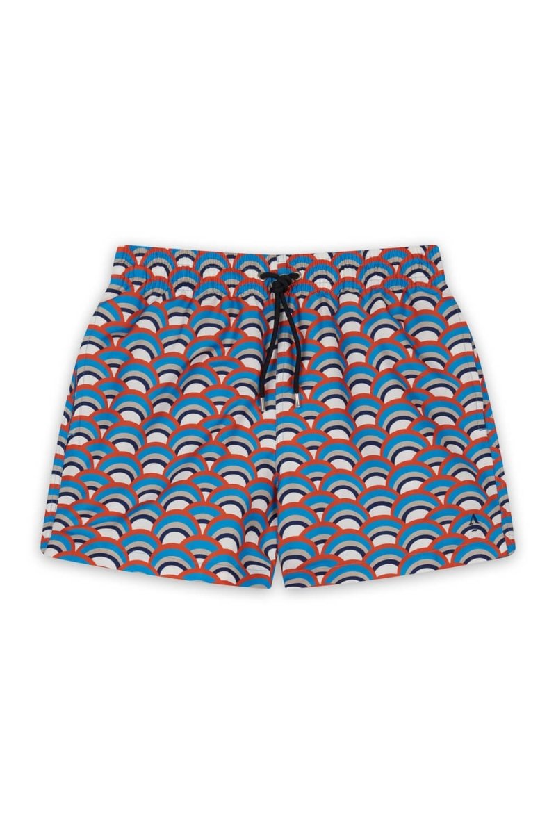 Short de bain arcobalneo orange éco-responsable pour homme - Apnée