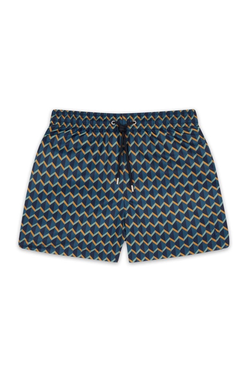 Short de bain zellige vert éco-responsable pour homme - Apnée