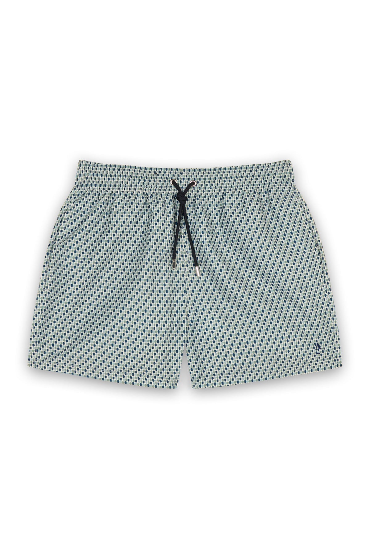 Short de bain mosaiques vert éco-responsable pour homme - Apnée